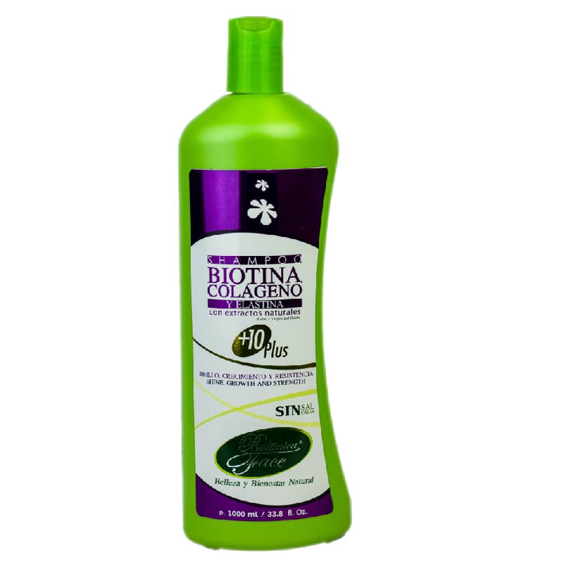 Shampoo Biotina, Colágeno y Elastina 1000 mL – Botanica Face